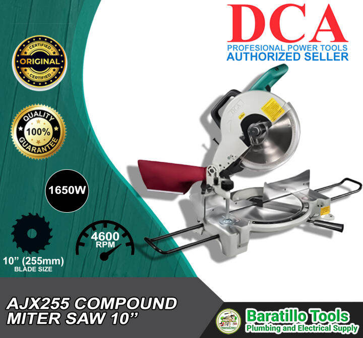 Original DCA Compound Miter Saw 10" AJX255 | Lazada PH