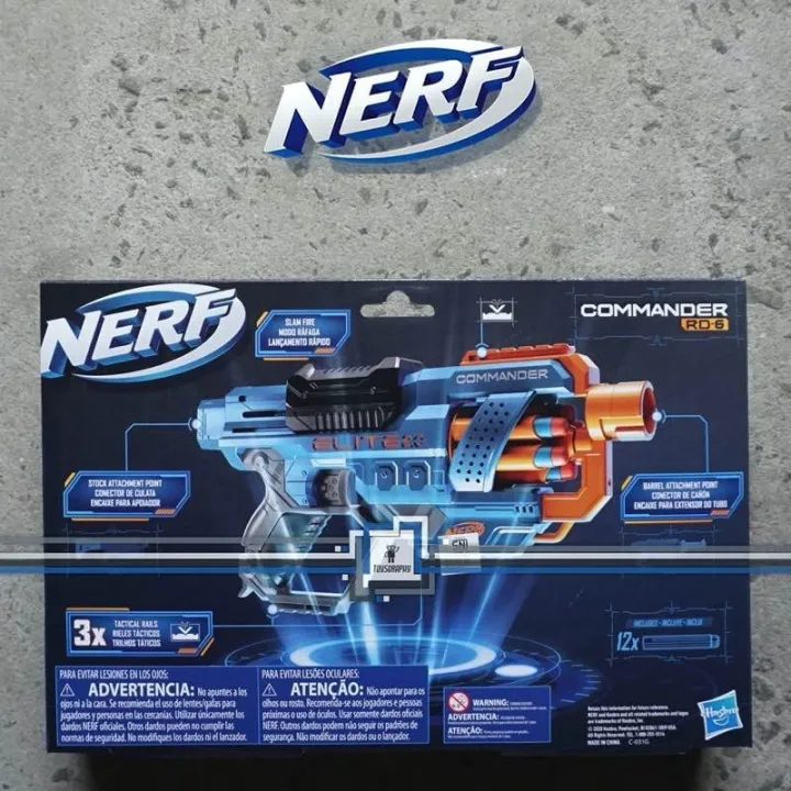 Nerf Gun Ori Tembakan Nerf Elite 2.0 COMMANDER RD6 Disruptor 12 Darts ...