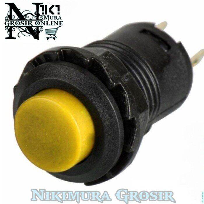 SAKLAR BULAT POWER PUSH ON OFF Self Locking Push Button Switch | Lazada ...