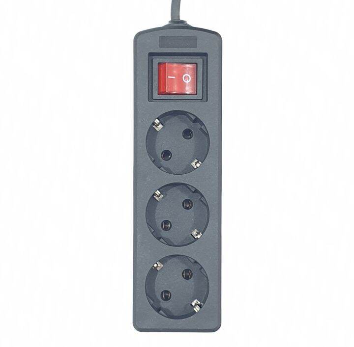 Myvo MSP-N33 BLACK SERIES 3Y 3L Stop Kontak Arde Switch Kabel 3 Yard 3 ...