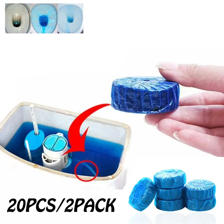 SABONBLUE001- 2pack/20pcs. Blue Soap Cleaner Automatic Tank Bowl ...