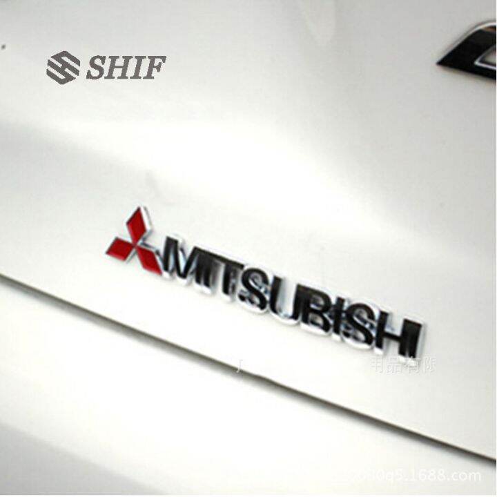 Mitsubishi 3D Side Fender Rear Trunk Emblem Badge Sticker Decal For ...