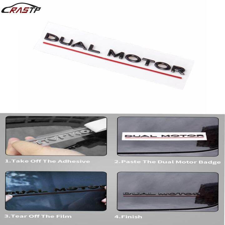 Dual Motor Underlined Letters Emblem Car Styling Refitting High ...
