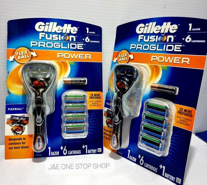 Gillette Fusion Proglide Power Razor + 6 Cartridges 1pack/Set | Lazada PH
