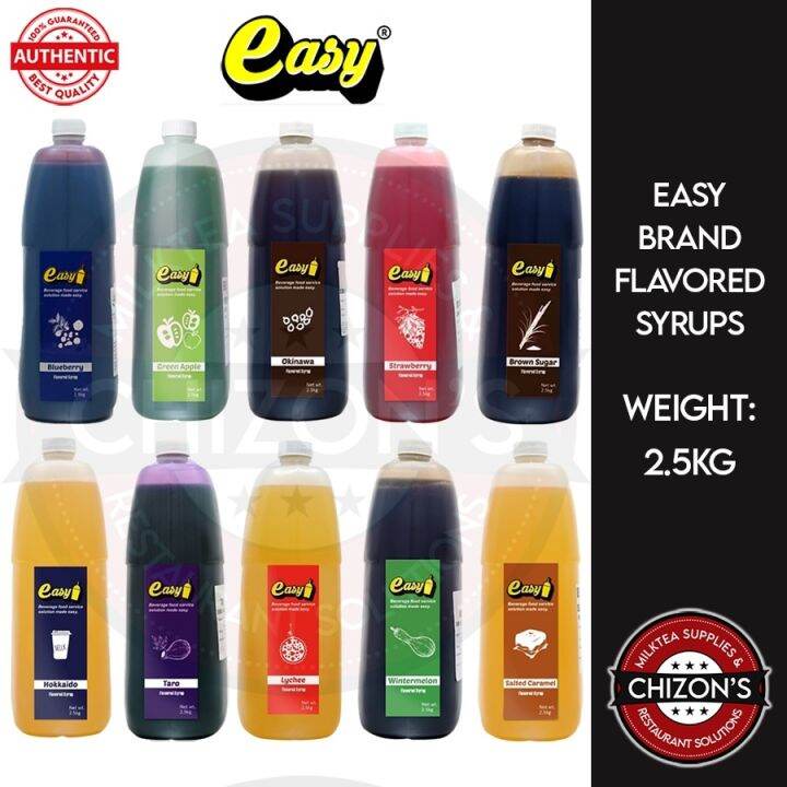 EASY Syrup for Milktea Frappe Juice Pastry 2.5kg EASY PRO Wings Sauce ...