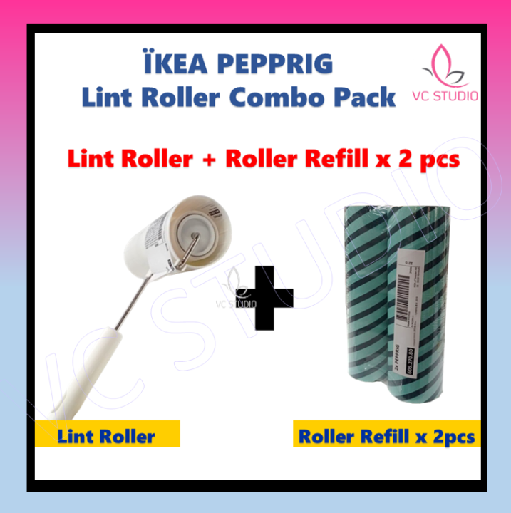 iKEA PEPPRIG Lint Roller /Lint Roller Refill / Lint Roller Bundle Pack | Lazada