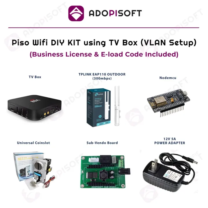 ADOPISOFT | Piso Wifi DIY Kit using TV Box (VLAN Setup) - (Business ... ADOPISOFT | Piso Wifi DIY Kit using TV Box (VLAN Setup) - (Business ...