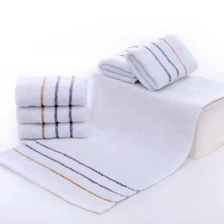 White Long Towel Thick Long Towel with Fashion Design Lining and Plain ...