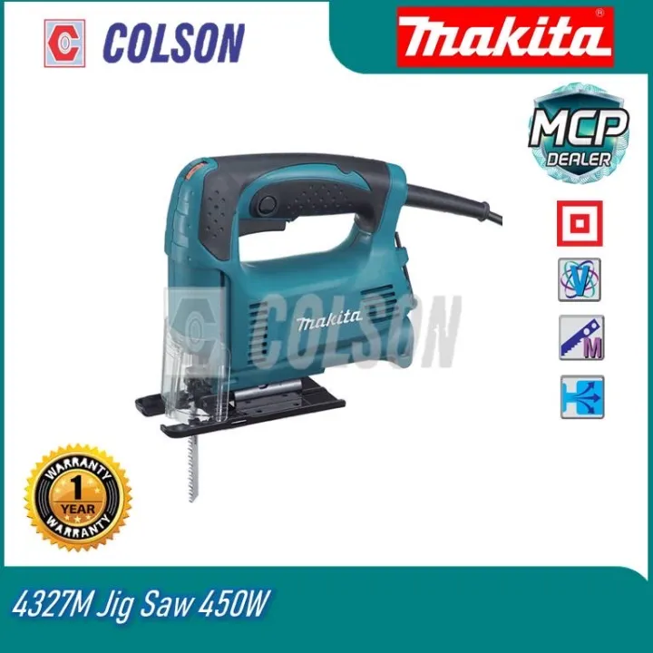 COLSON MAKITA 4327 Jig Saw 450W Gergaji Kayu マキタ | Lazada