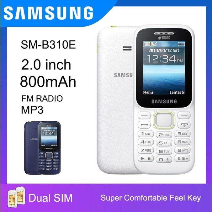 Original Samsung Keypad Phone SM - B310E Backup Phone SM-B310E Dual Sim Basic Mobile phone ...