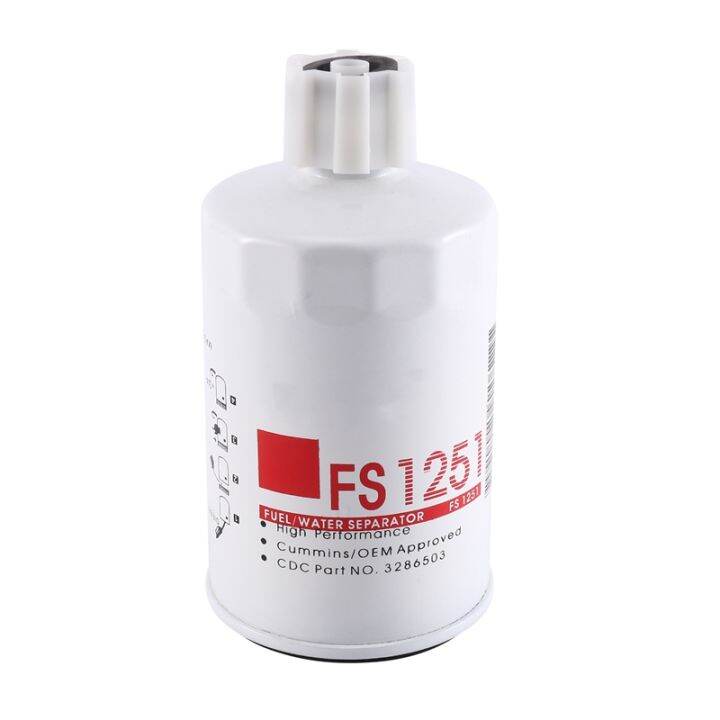 For FS1251 Cummins Fleetguard Fuel Filter/Water Separator Replacement ...