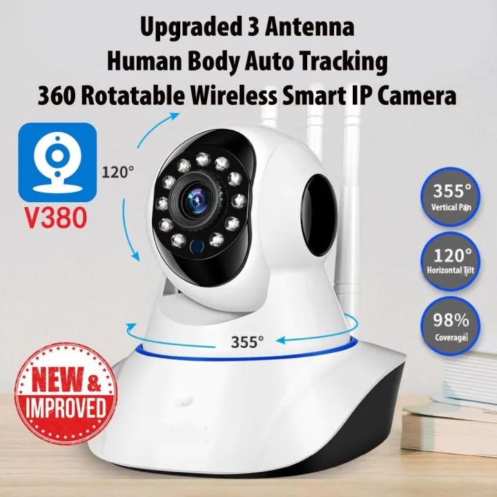 V380 Pro CCTV camera Q5-1 Smart HD 1080P P2P Night Vision IP Camera ...