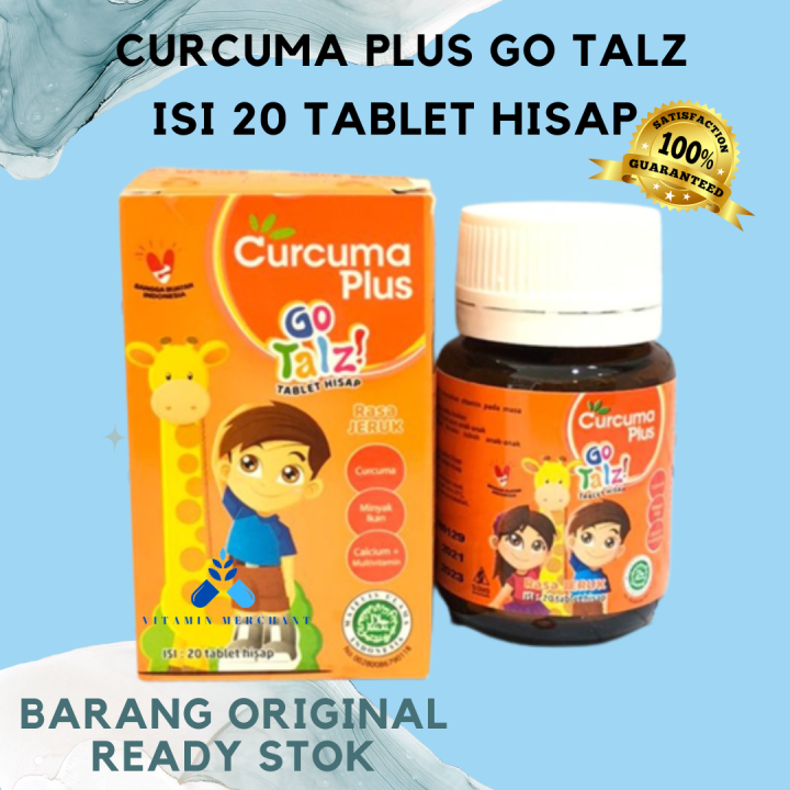 Curcuma Plus Go Talz Tablet Hisap Multivitamin isi 20 Tablet | Lazada ...