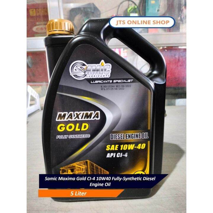【COD】 Samic Maxima Gold CI-4 10W40 Fully-Synthetic Diesel Engine Oil ...