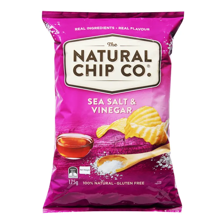 Natural Chip Co Potato Chips 175g Sea Salt Vinegar | Lazada