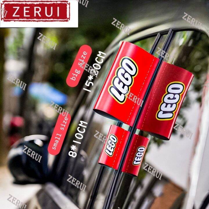 ZR สำหรับรถยนต์/รถจักรยานยนต์ป้ายล้าง Lego Trunk ประตูท้ายความคิด ...