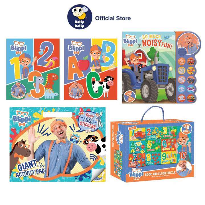 Blippi 5 Books Ultimate Gift Set For Kids to Learn Abc & 123 with ...
