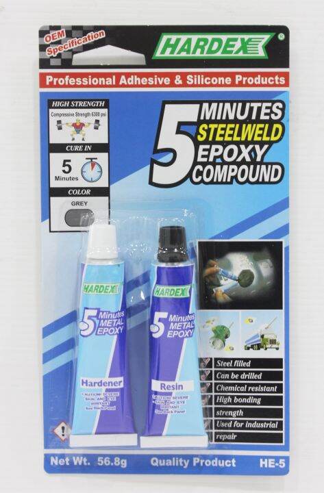 HARDEX 5 MINUTE METAL EPOXY | Lazada
