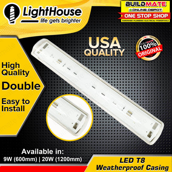 LIGHTHOUSE LED T8 Casing Weatherproof 9W SINGLE | DOUBLE SOLD PER PIECE ...