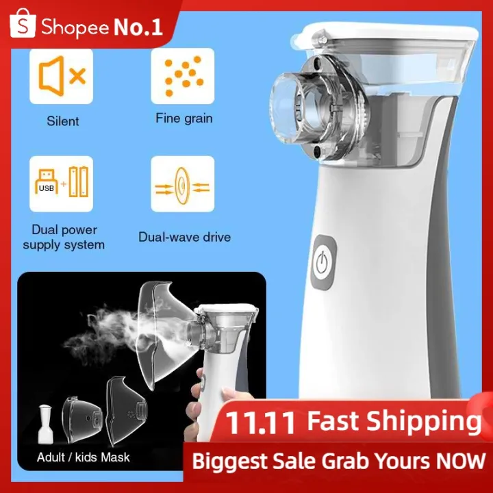 Original Mini Compact Portable Coughing Phlegm Mesh Nebulizer Anti ...