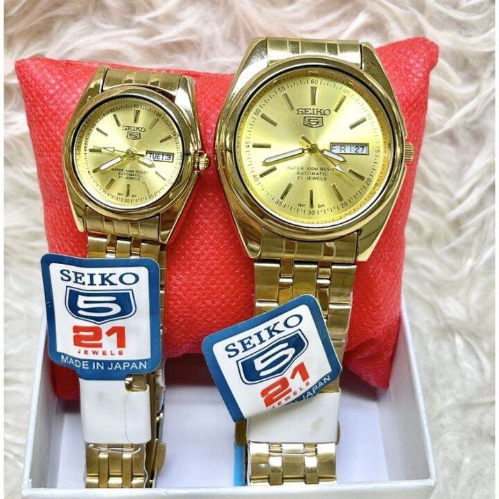 Seiko 5 Couple watch Automatic hand movement 2 pcs | Lazada PH