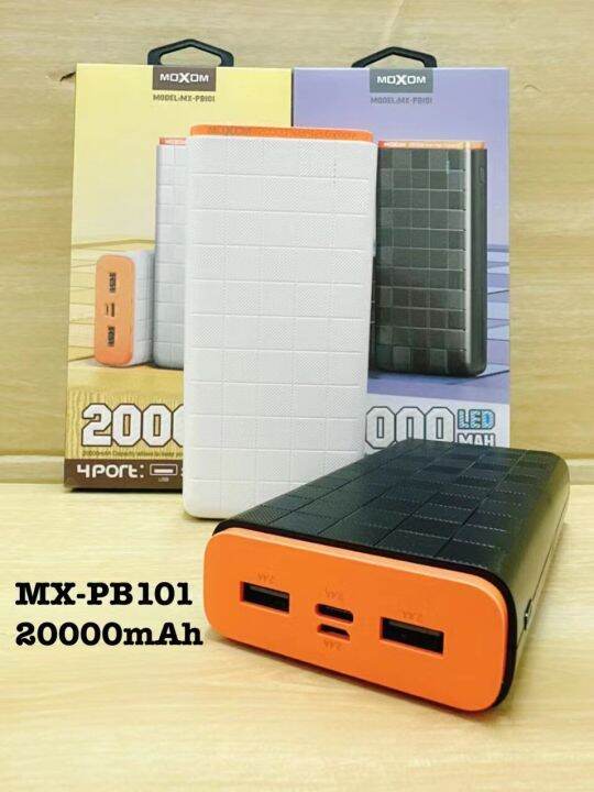 MOXOM MX-PB100 PORTABLE POWER BANK 10000MAH | Lazada