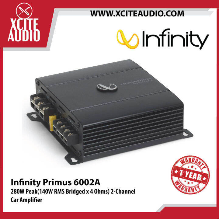 Infinity Primus 6002A 280W Peak (140W RMS Bridged x 4 Ohms) 2-Channel ...