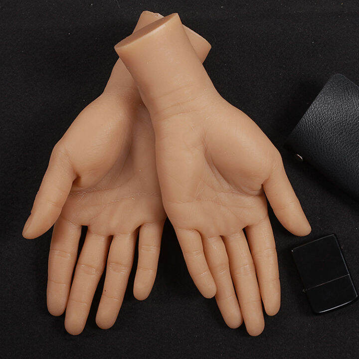 New simulation hand model real silicone men's prosthetic hand model ...