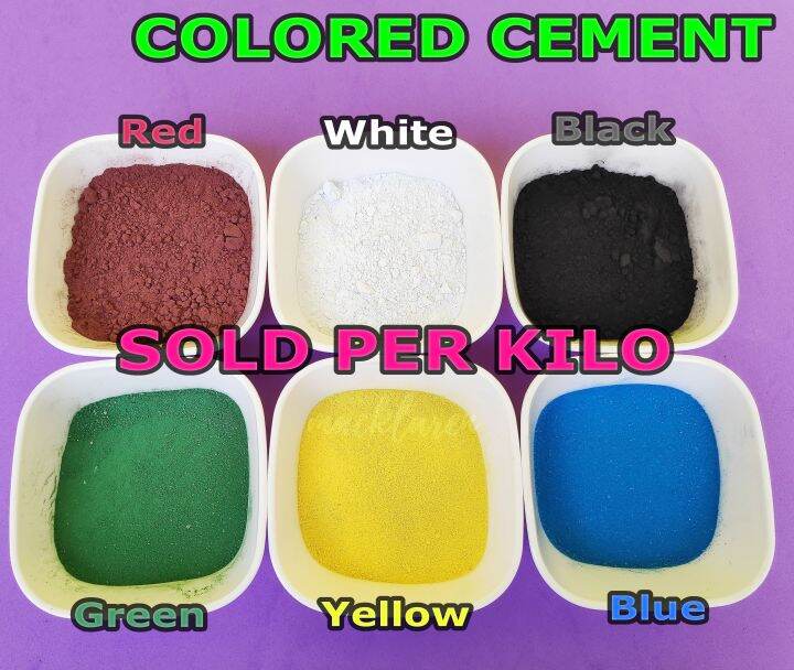 Colored Cement in colors White, Black, Red, Blue, Green, Yellow - tiles ...