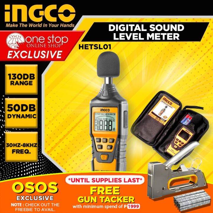 INGCO Original Digital Sound Level Meter 30-130dB HETSL01 *OSOS ...