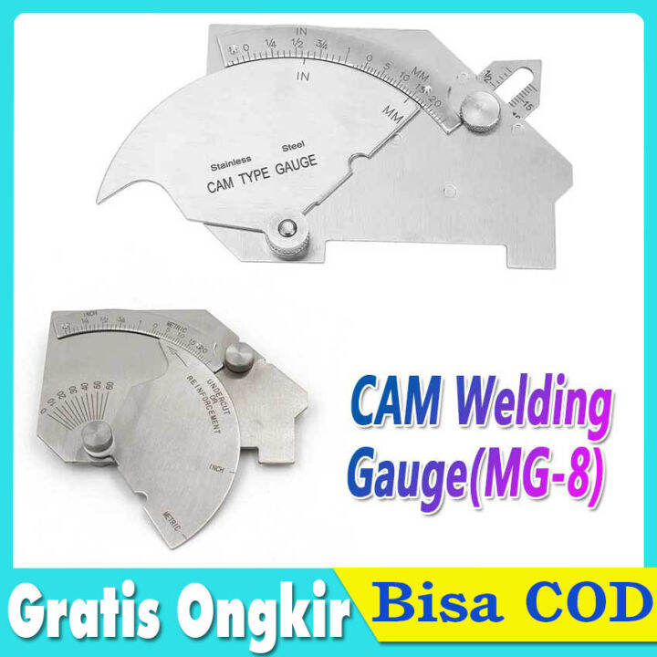 【Dikirim Dlm 24jam】MG 8 Welding Gauge Inspection Cam Tipe Gauge Untuk Tukang Las Inspeksi ...