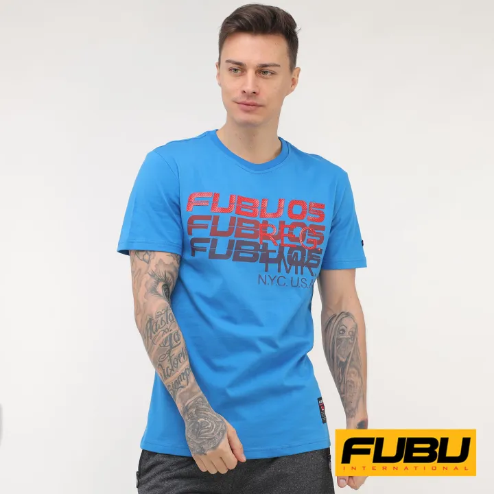 Fubu Round Neck Regular Fit FBT01A-2826 (R.Blue) | Lazada PH