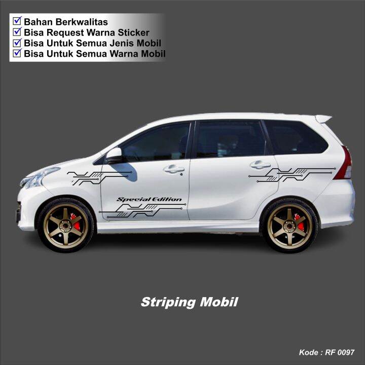 Stiker Cutting Mobil Avanza Stiker Motif Variasi Avanza Lis Body ...