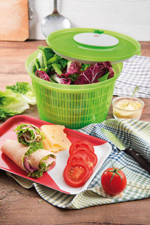 SNIPS Salad Spinner Pengaduk dan Peniris Sayur 4L | Lazada Indonesia