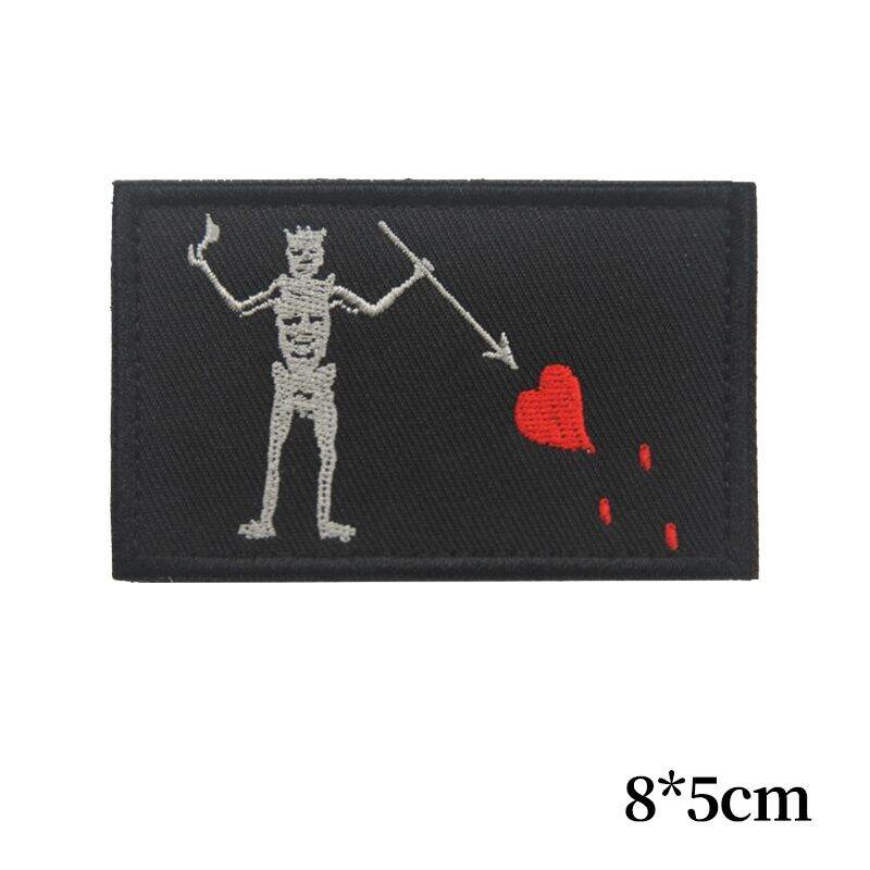 Us Team FlUs Team Flag Black Beard Blackbeard Pirate Flag Patch Edward ...