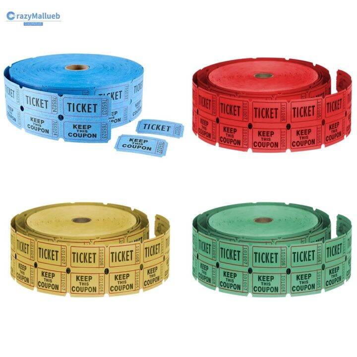 CrazyMallueb Raffle Tickets 1 Roll Raffle Event Tickets Easily Tear ...