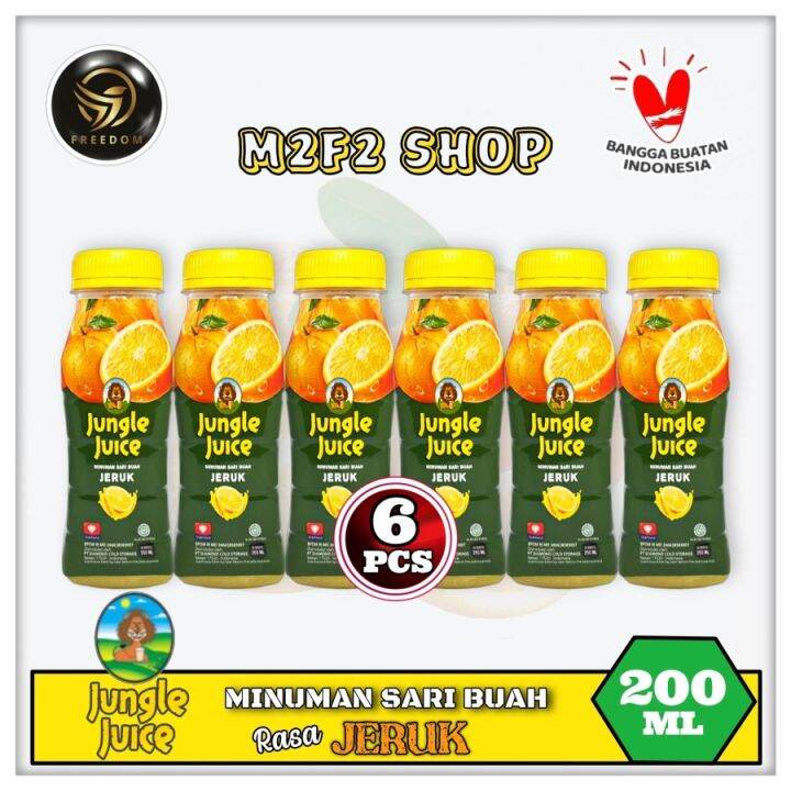 Diamond Jungle Juice Orange | Jus Jeruk Botol Pet - 200 ml (Kemasan 6 ...