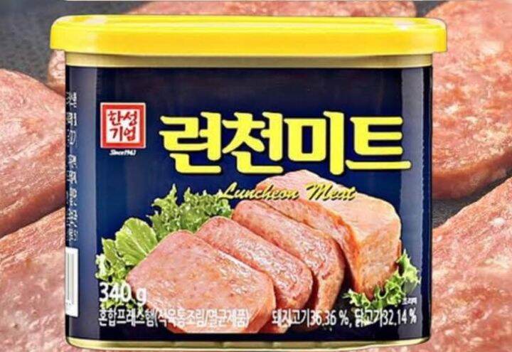 Korean Brand: Hansung Luncheon Meat (340g).. P110 per can --Exp. 2024 ...