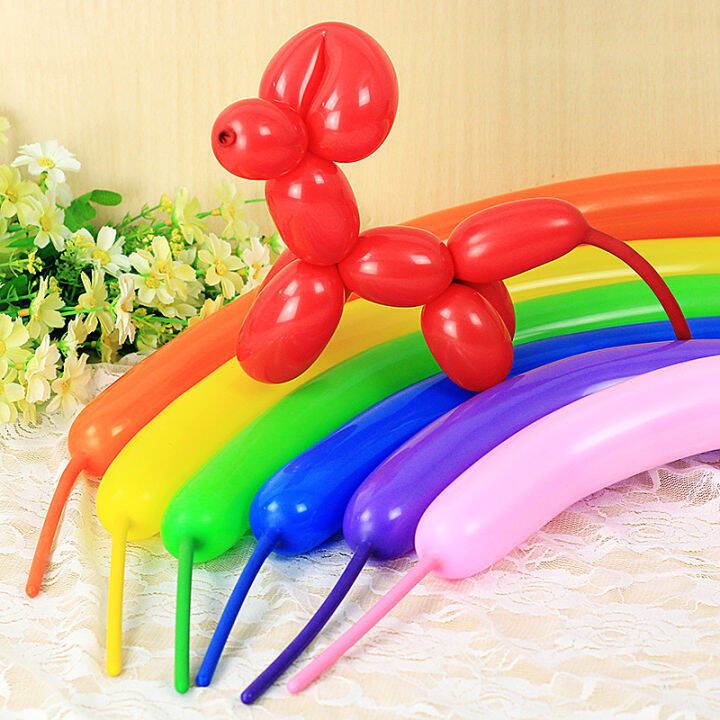 20pcs Multicolour Balloon Set Decoration Long Glossy Twist Latex ...