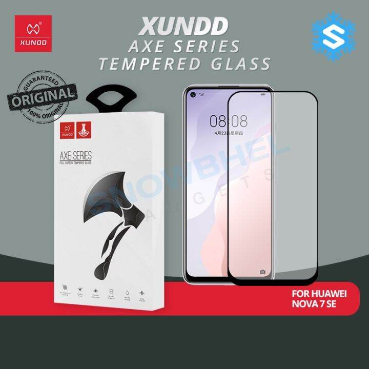 Huawei Nova 7 SE Xundd Axe Series Full Glue Cover Tempered Glass | Lazada PH
