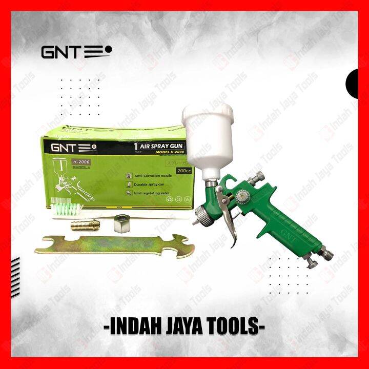 GNT H-2000 Spray Gun HVLP 200mL Tabung Atas - Alat Semprot Cat Nozzle ...