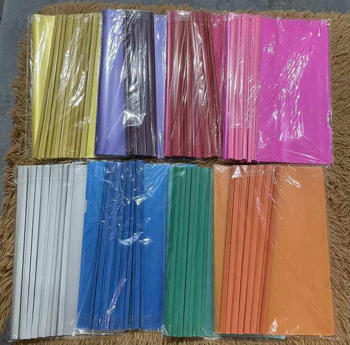PLASTIC SLIDING FOLDER Colored || Short and Long sold per piece | Lazada PH