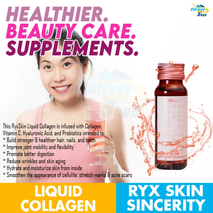 Ryx Collagen Liquid Drink 50ml Improve joint mobility, Build stronger ...