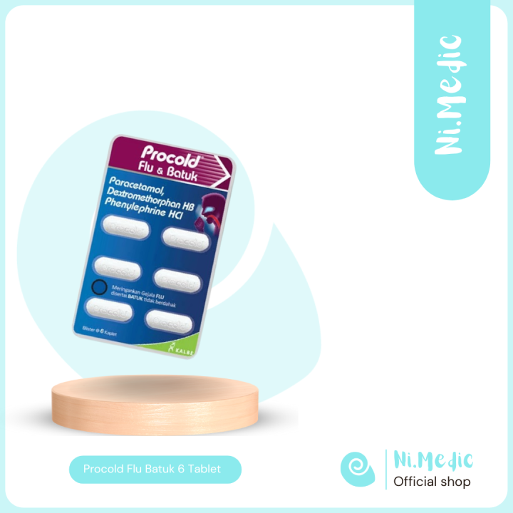 PROCOLD FLU BATUK 6 KAPLET | Nimedic | Obat Flu Batuk | Obat Mengurangi ...