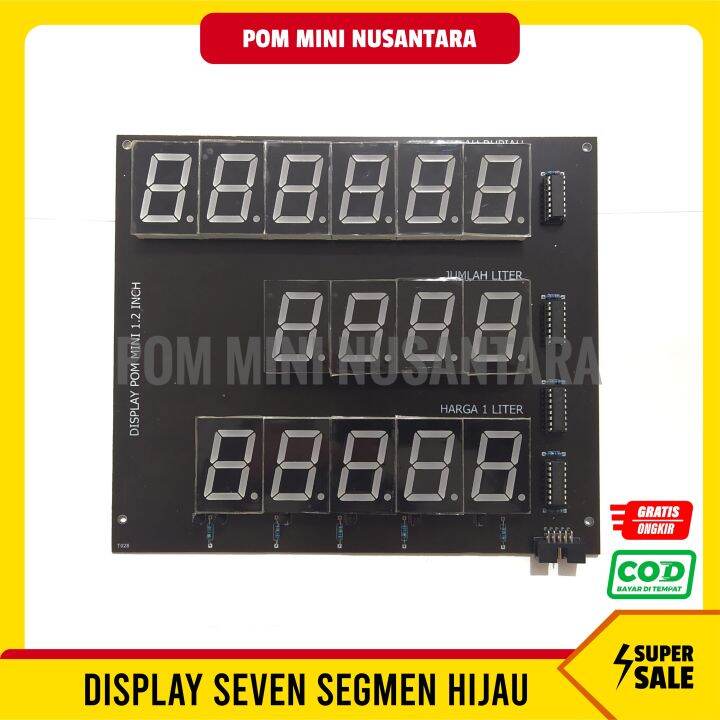 Pom Mini Nusantara - Display Seven Segmen Pertamini Digital Layar Warna ...