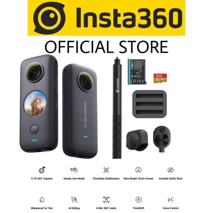 Insta360 One x2 Ultimate Kit - 5.7K Dual-Mode 360 Pocket Camera | Lazada PH