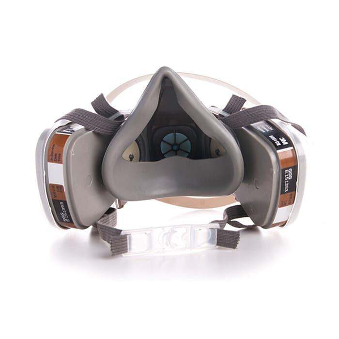 Masker Gas Respirator 6200 Half Facepiece 3M Half Facepiece Respirator ...