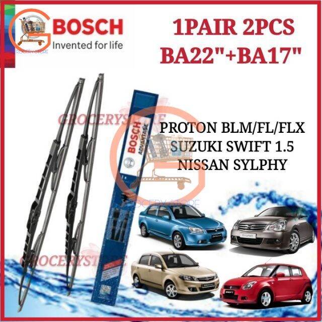 BOSCH WIPER BLADE SET ADVANTAGE (22"+17") - PROTON BLM FL FLX SAGA VVT ...