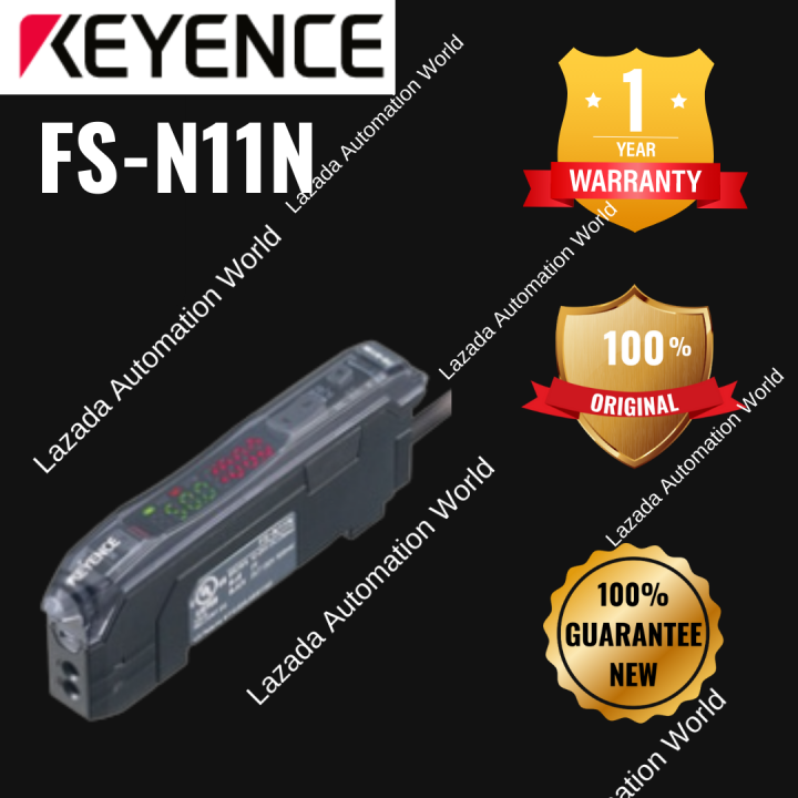 Keyence Sensor FS-N11N Fibre Amplifier, Cable Type, Main Unit, NPN FSN11N FSN11 FSN1 FSN FS-N11 ...