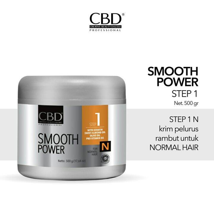 CBD Smooth Power Step 1 Pelurus Rambut Normal Hair 500gr | Lazada Indonesia